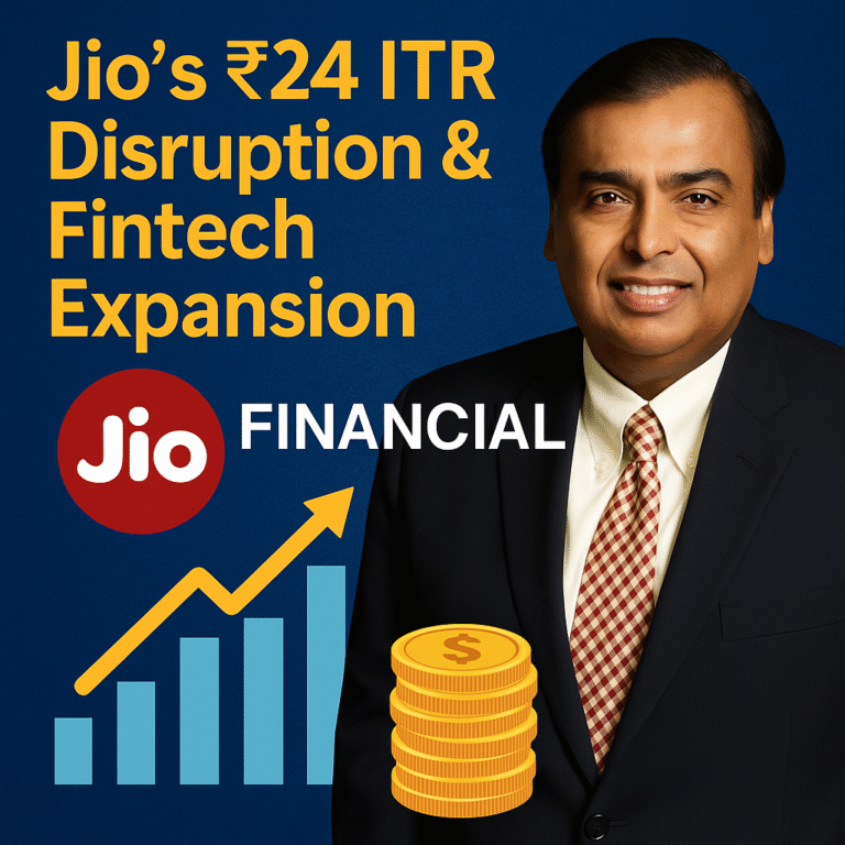 Jio ka ₹24 ITR Disruption & Fintech Expansion - onepercentlog